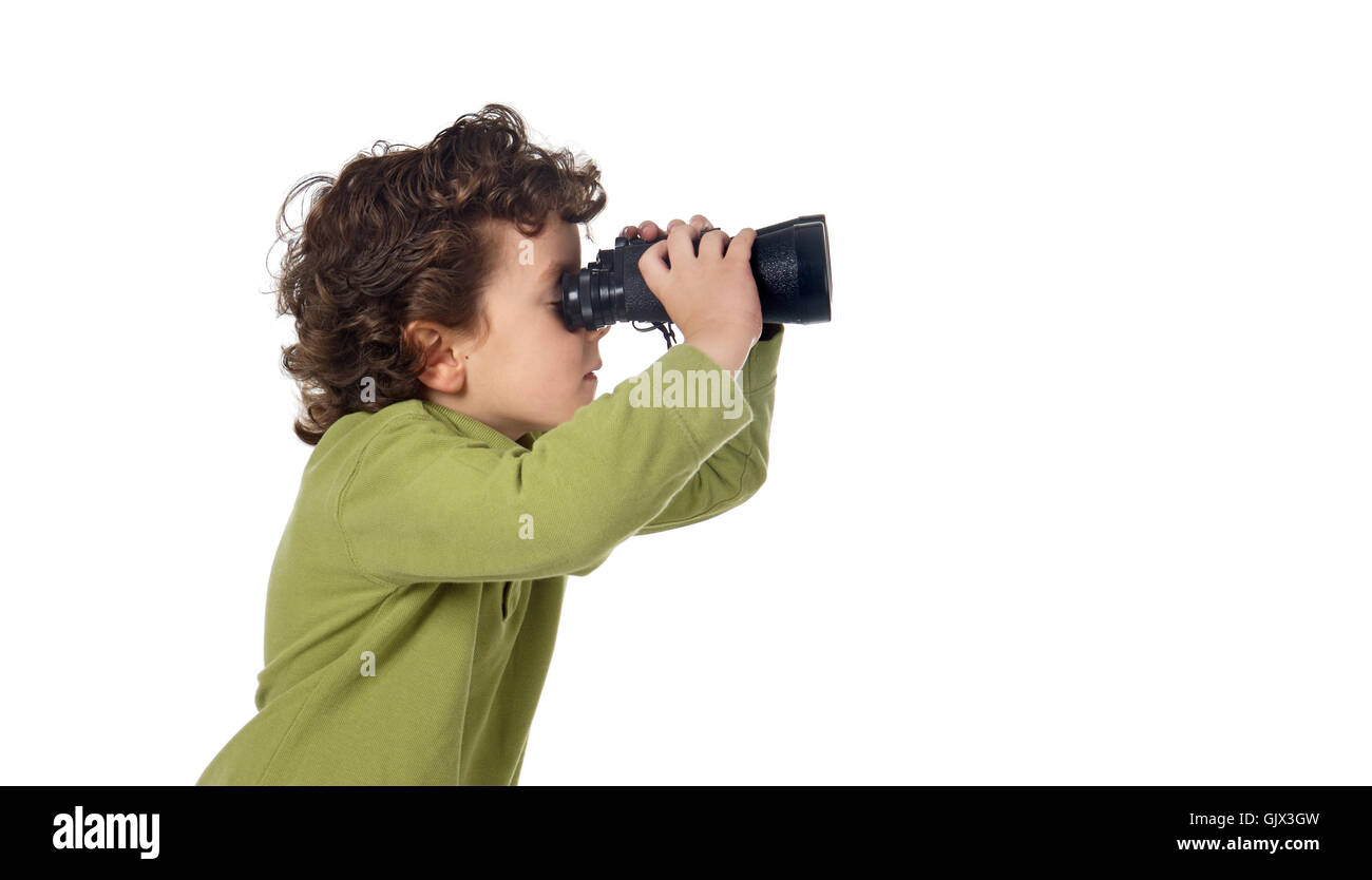 spy binoculars adorable Stock Photo - Alamy