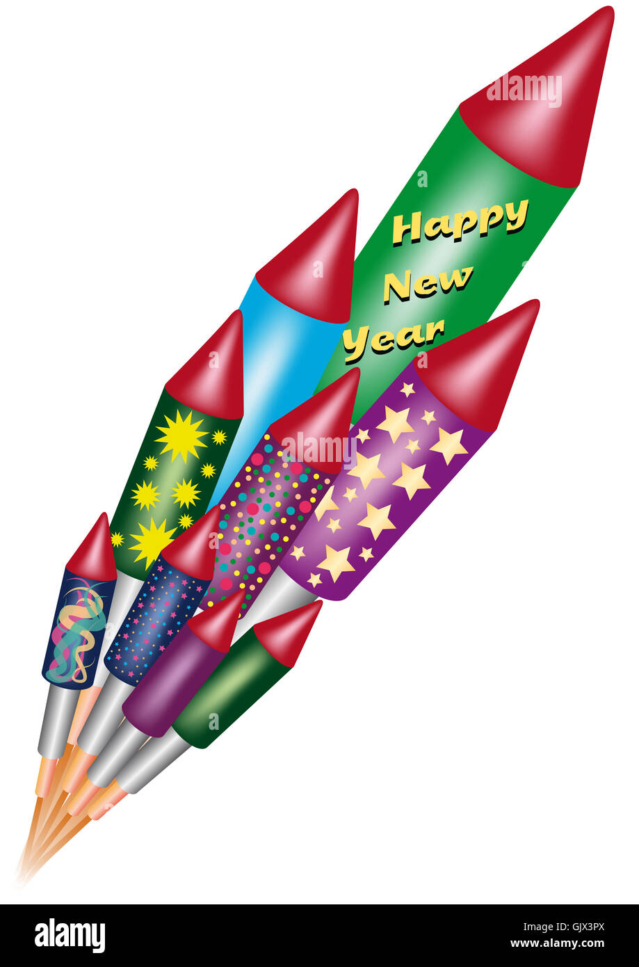 Firework Cut Out Stock Images & Pictures - Alamy