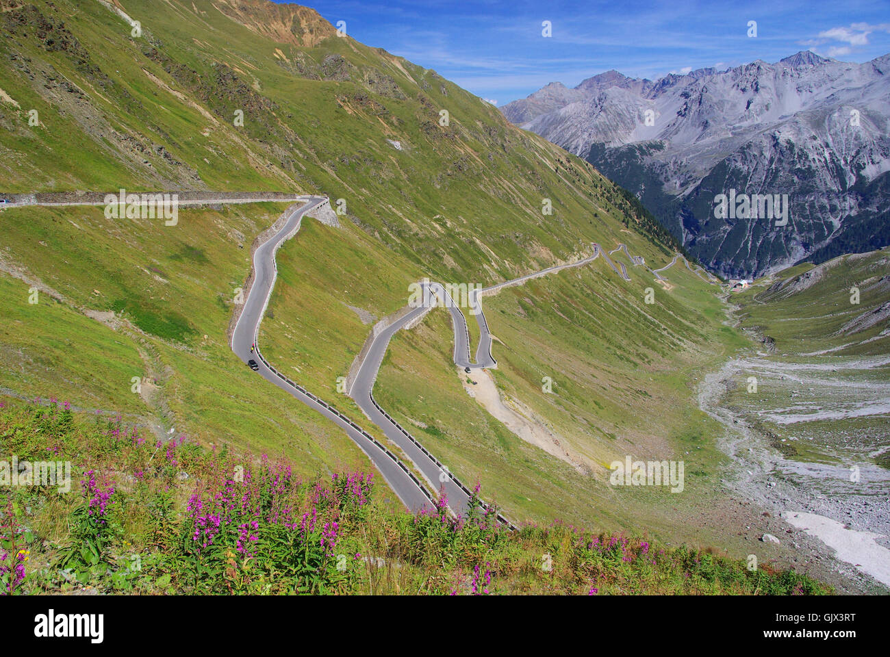 stelvio - stelvio pass 27 Stock Photo - Alamy