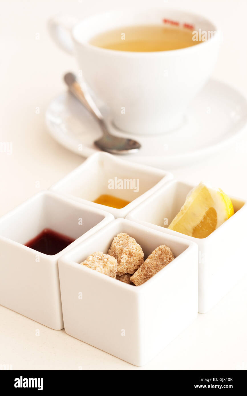 Tea with sweets Stock Photo - Alamy