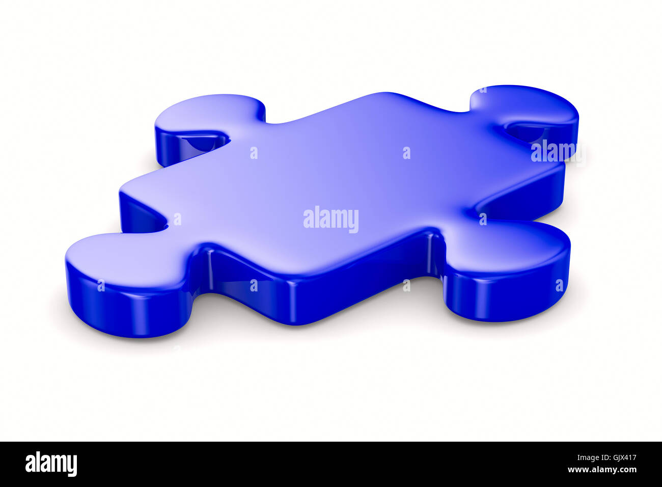 Puzzle on white background. Isolated 3D image Stock Photo - Alamy