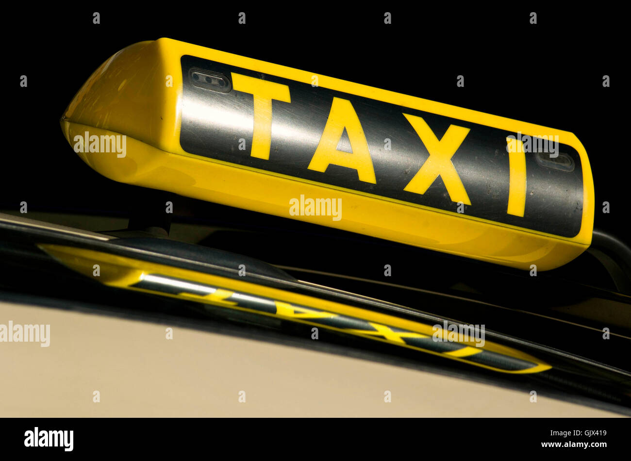 sign signal taxi Stock Photo - Alamy