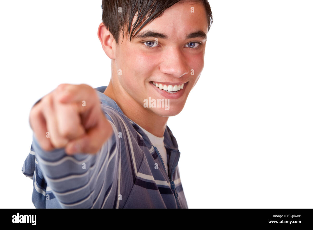 indicate show finger Stock Photo - Alamy