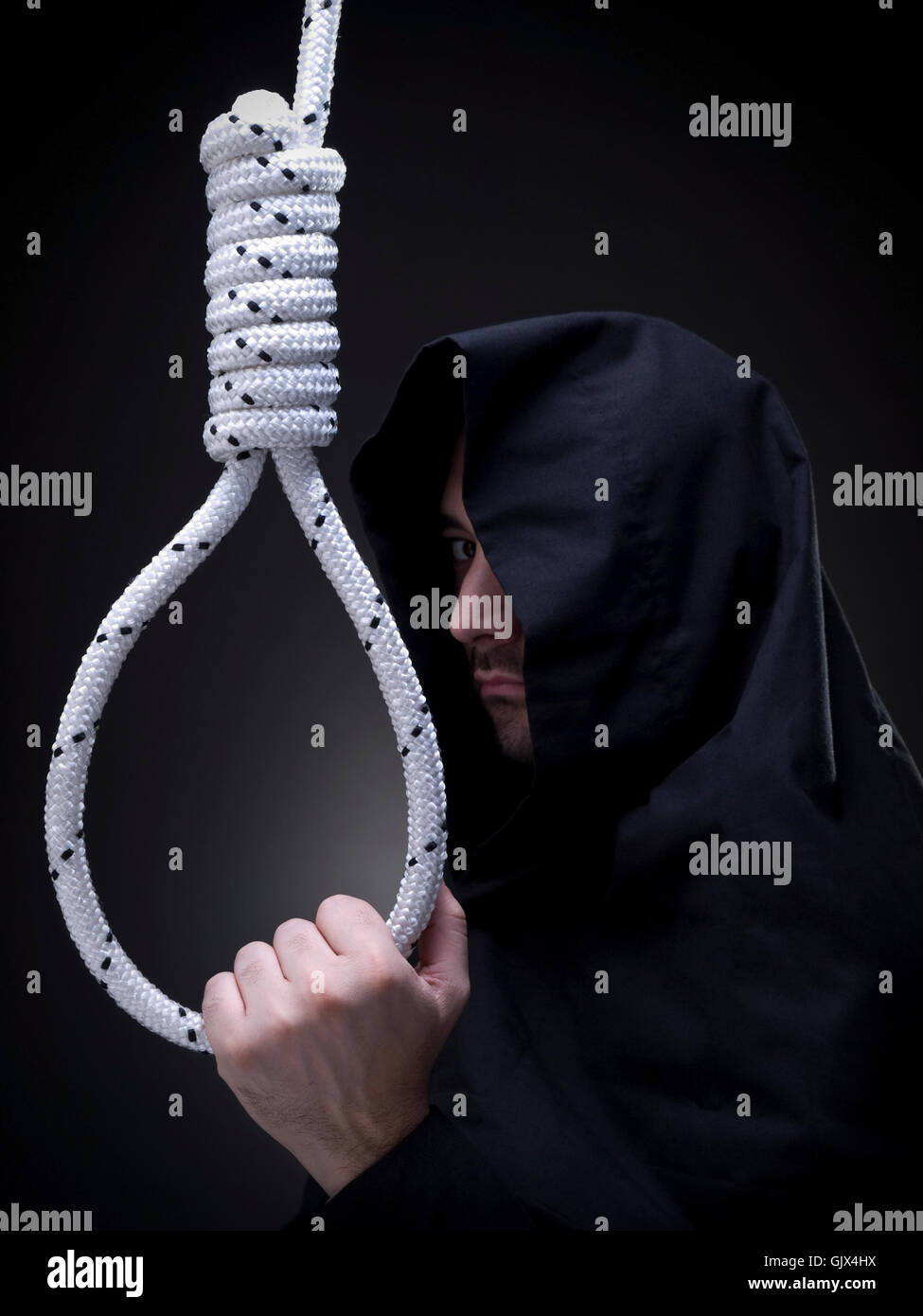 death hood rope Stock Photo - Alamy