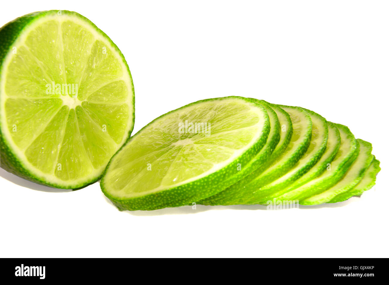 The Perfect Slice Limes Stock Photo - Alamy