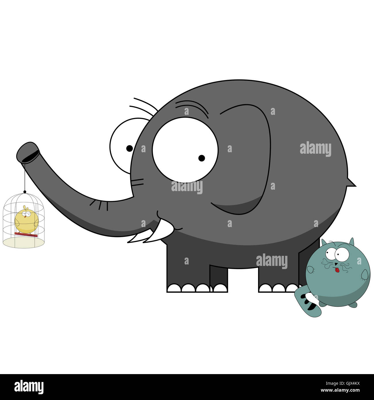 Funny cartoon characters Stock Photo - Alamy