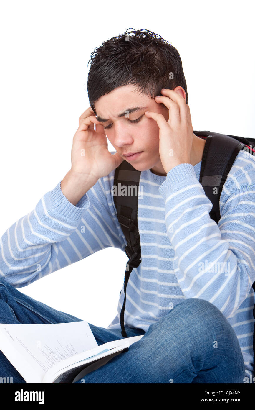 study pain pupil Stock Photo - Alamy