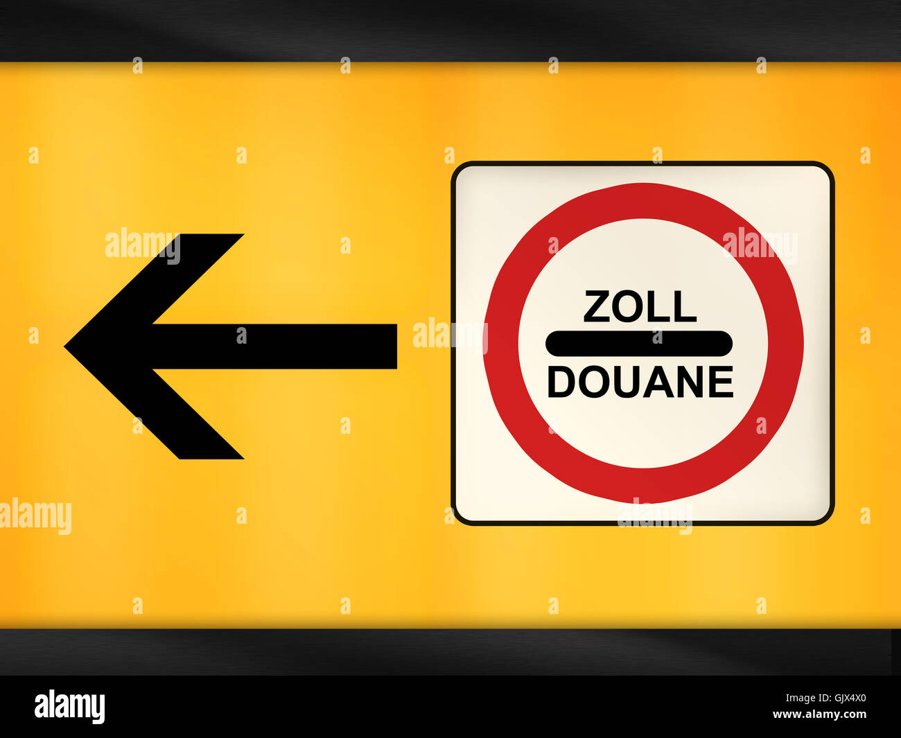 Douane sign hi-res stock photography and images - Alamy