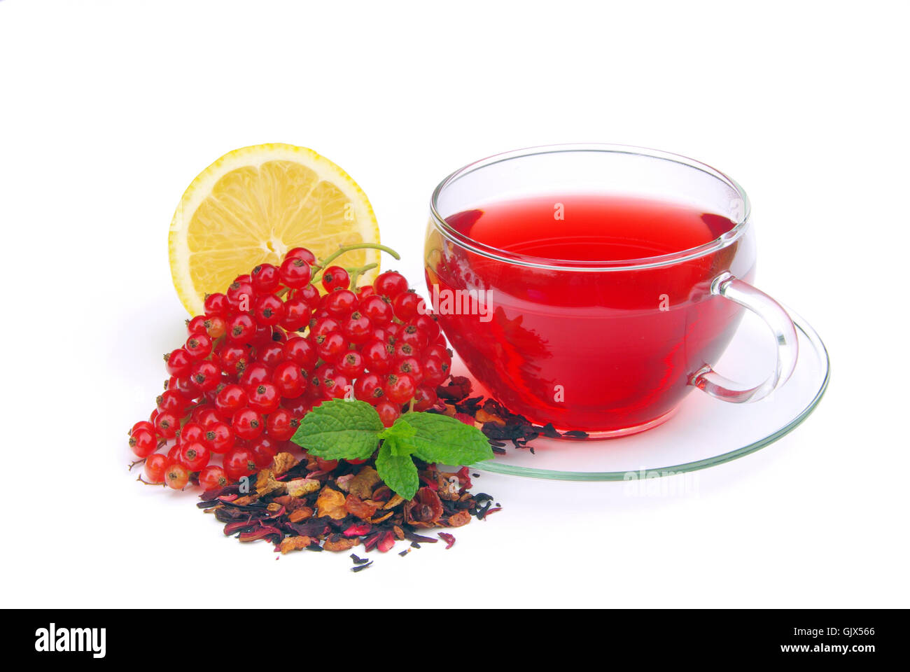 tea fruit mint Stock Photo - Alamy