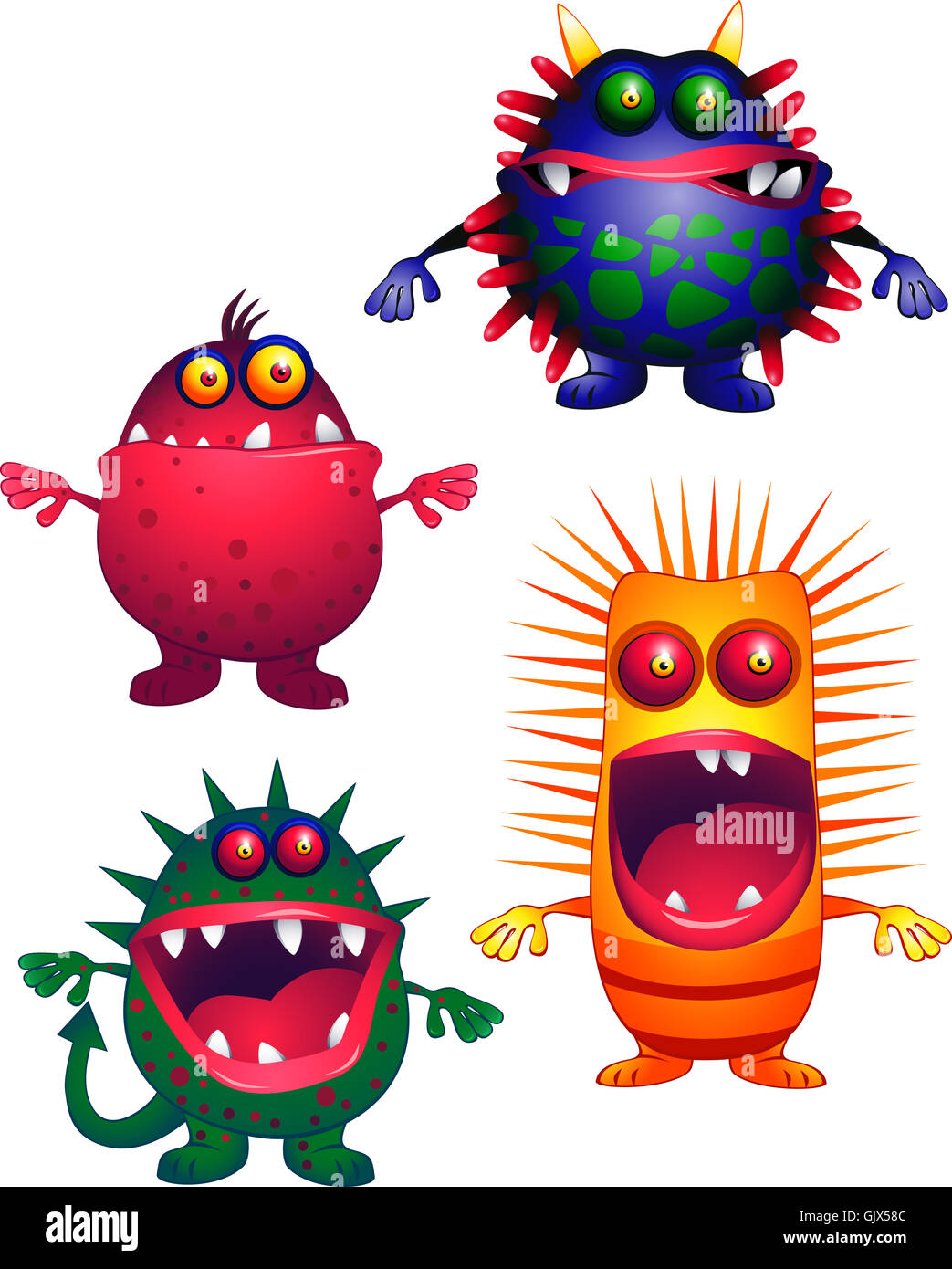 Cheerful cartoon animal Cut Out Stock Images & Pictures - Alamy