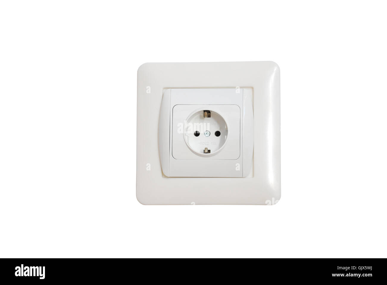 electrical outlet on a white background Stock Photo - Alamy