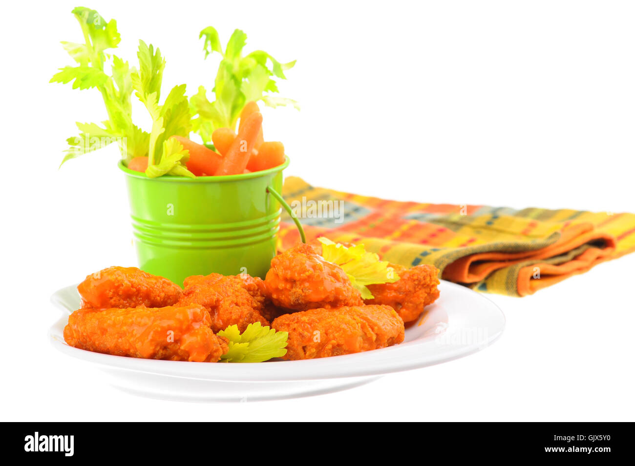 Buffalo Style Wings Stock Photo - Alamy