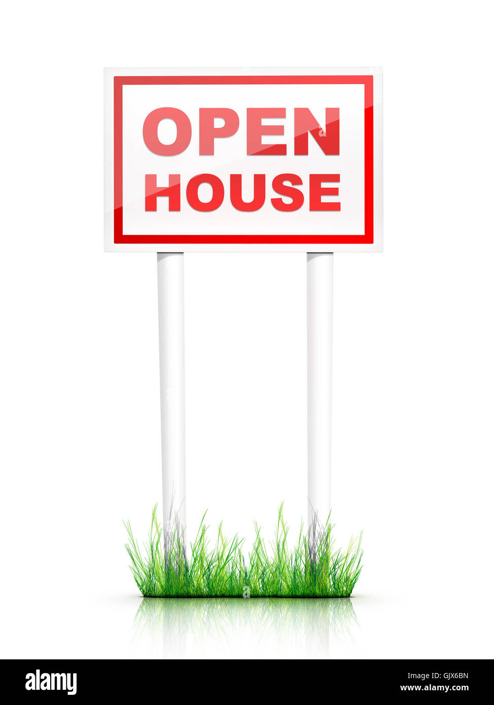 Sign - Open House Stock Photo - Alamy