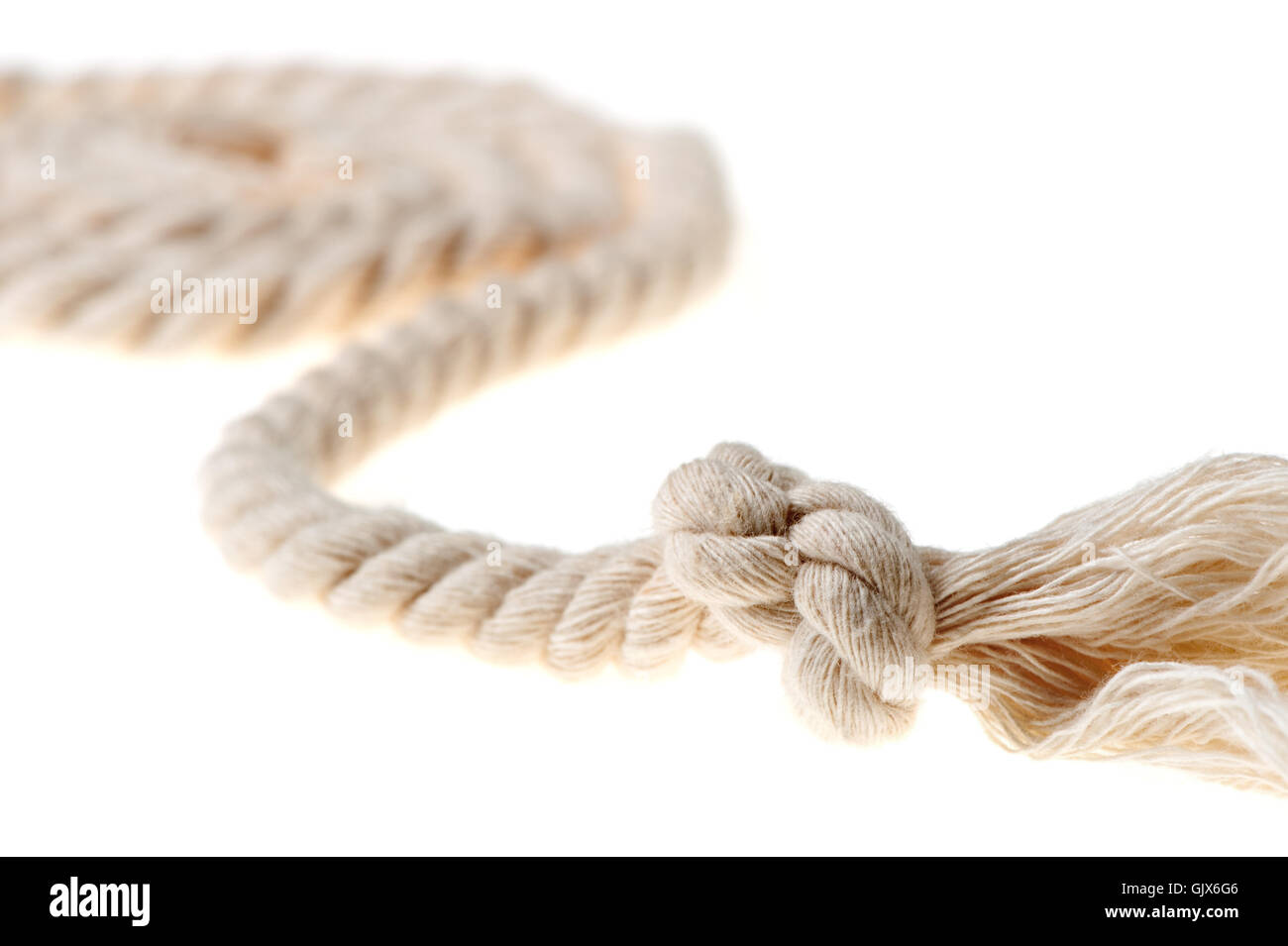 Cord with knot Stock Photo - Alamy