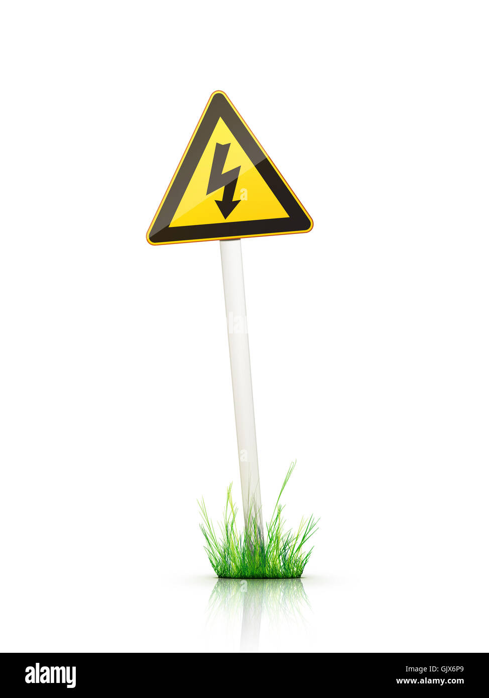 Warning transmission line hi-res stock photography and images - Alamy