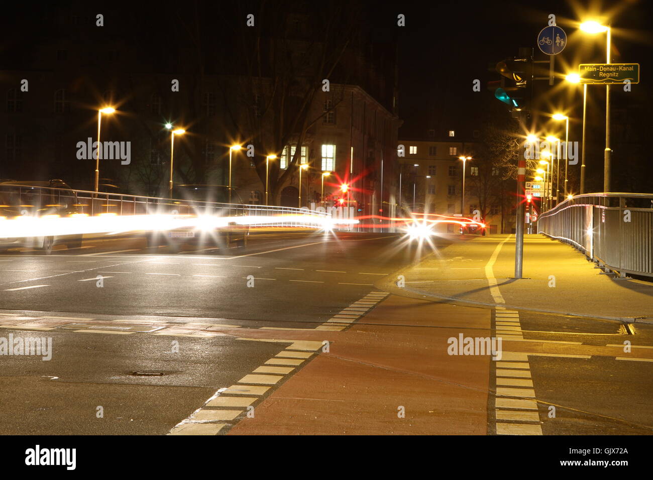 marie bridge at night 4 Stock Photo - Alamy