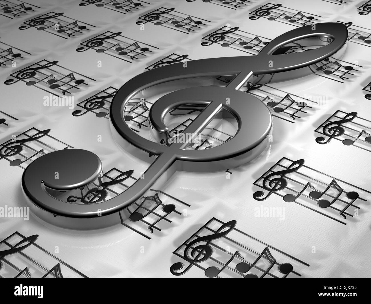 Wallpaper Music Notes 3d
