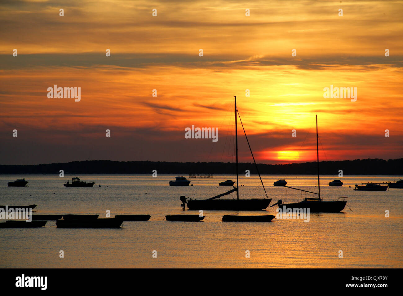 night nighttime sunset Stock Photo - Alamy