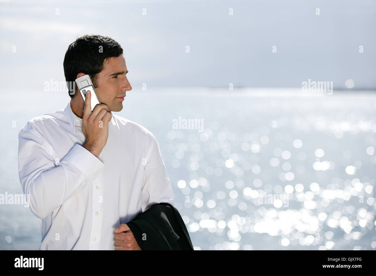 telephone phone profile Stock Photo - Alamy