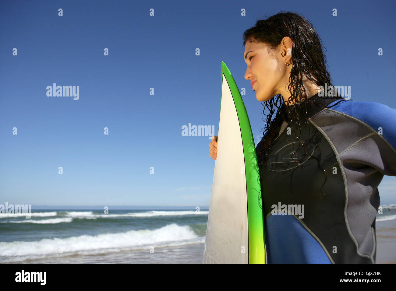 woman profile sport Stock Photo - Alamy