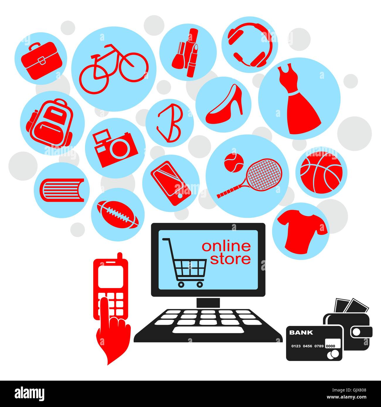 Computer store Stock Vector Images - Alamy