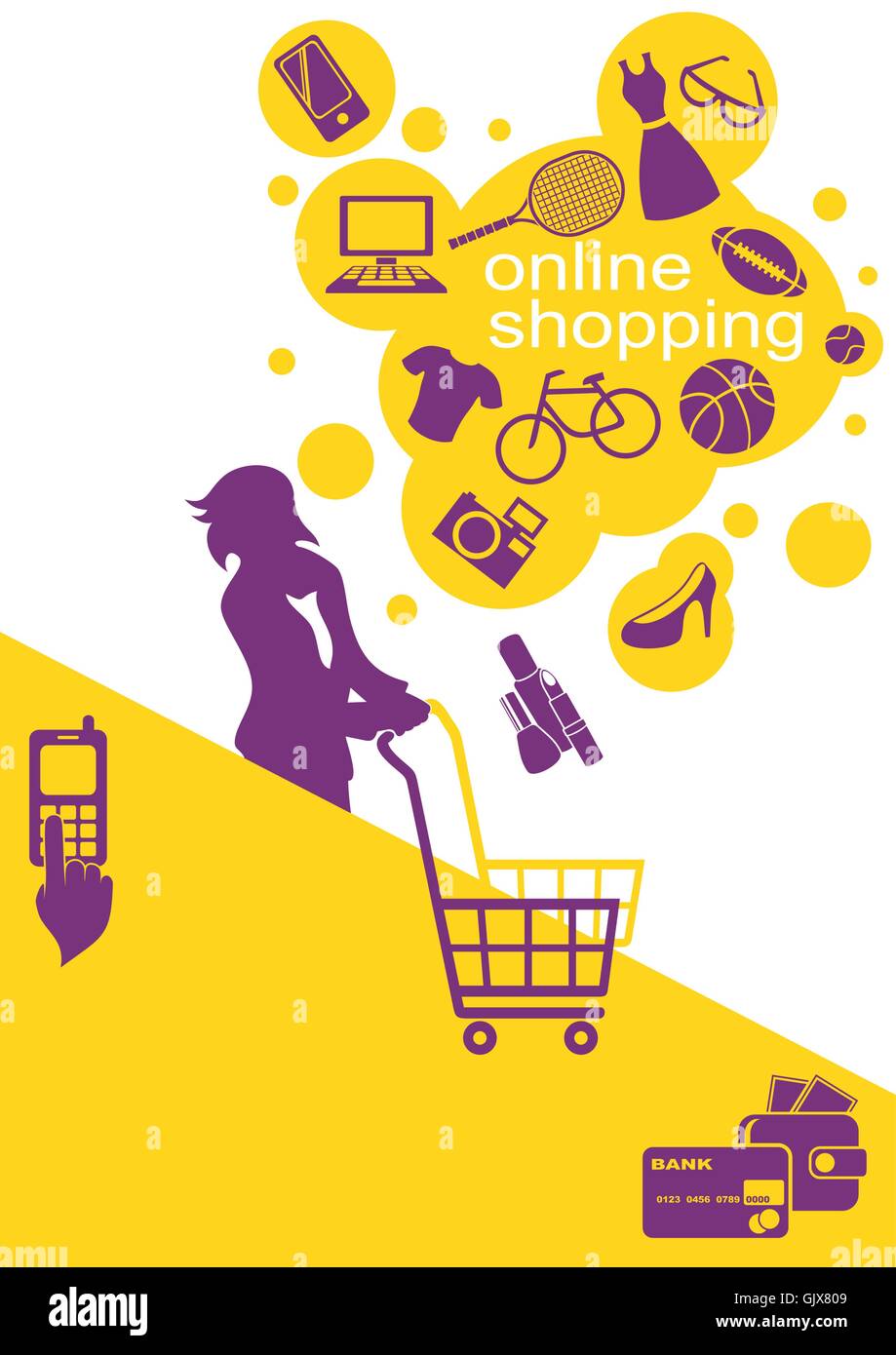 Wallet woman Stock Vector Images - Alamy