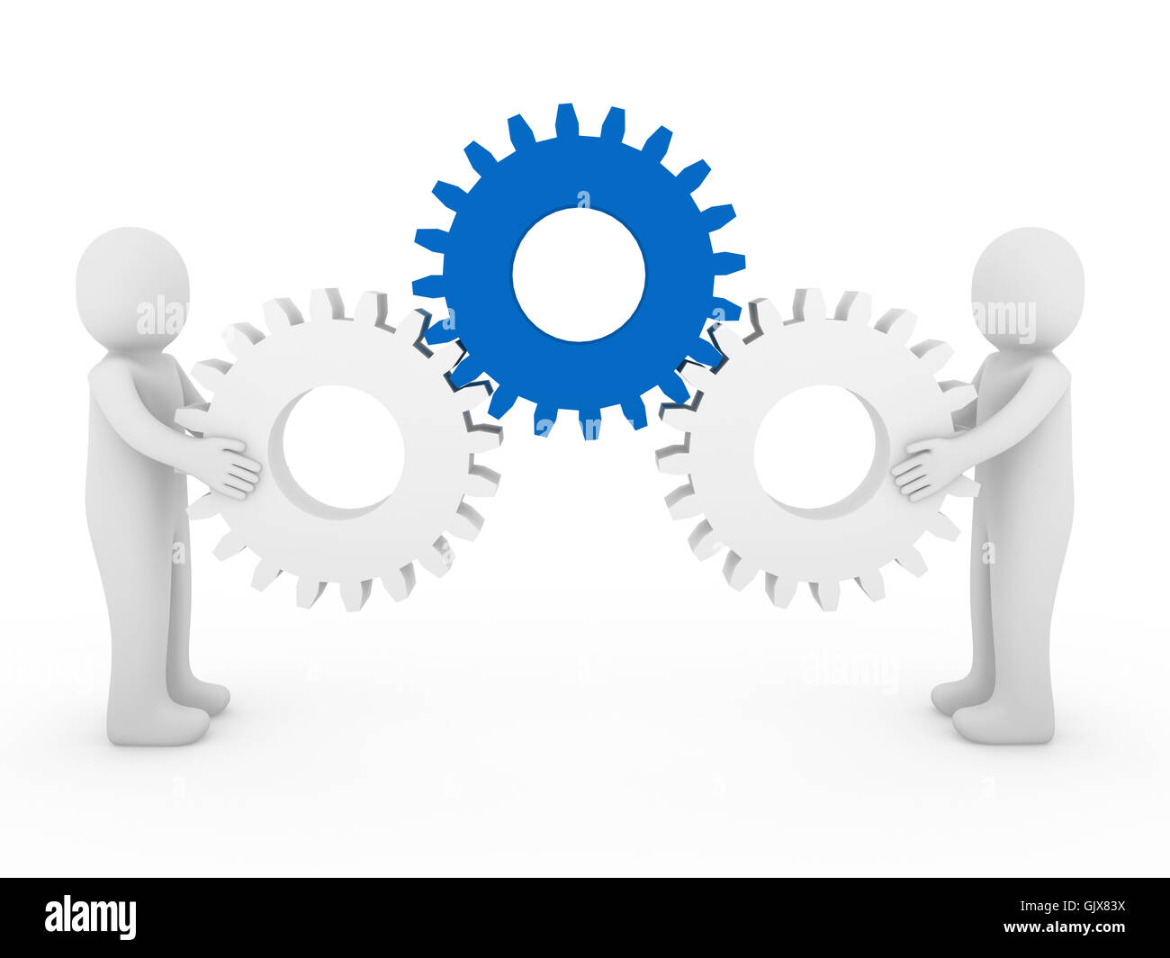 Cartoon gear construction engine work hi-res stock photography and ...