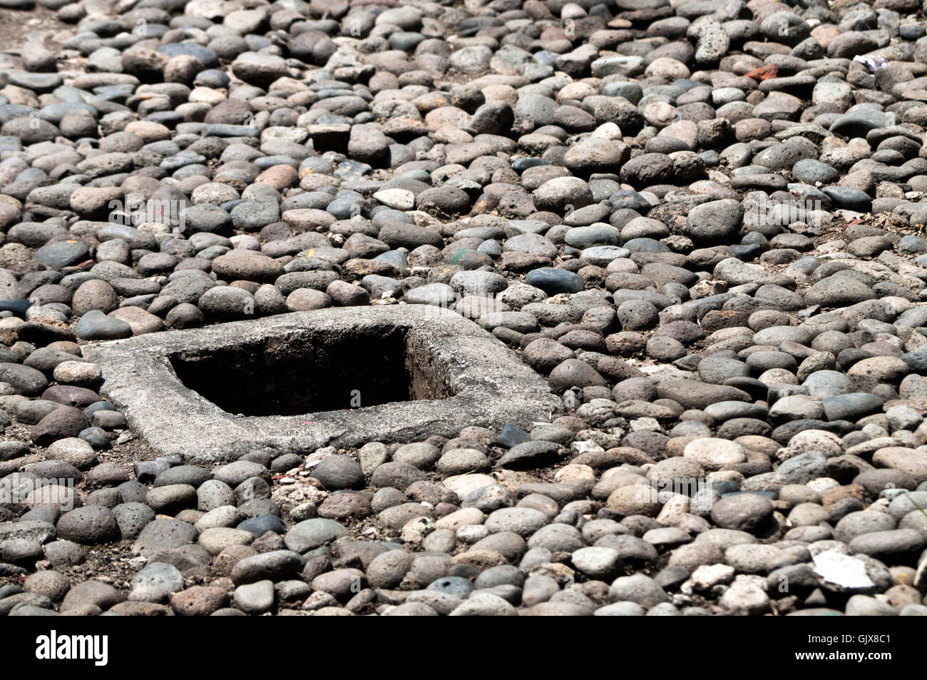 Hole in a ground Stock Photo - Alamy