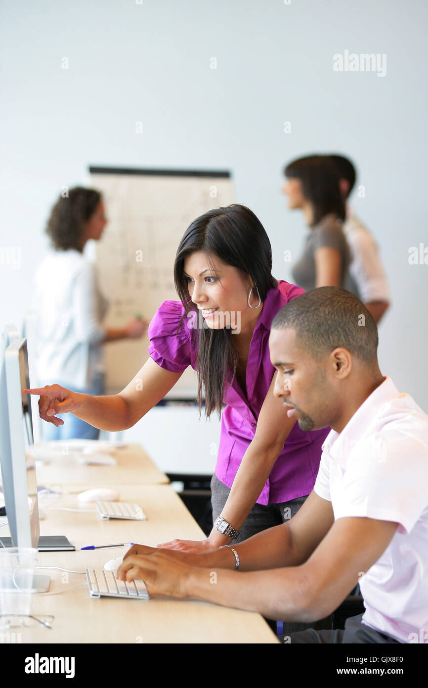 woman profile office Stock Photo - Alamy