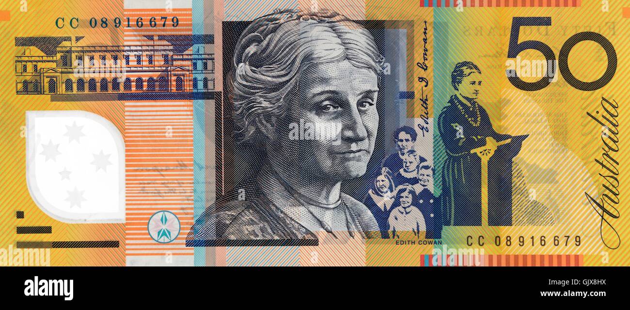 Australian Fifty Dollar Note Stock Photo - Alamy