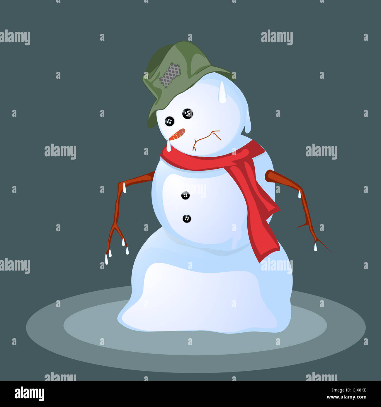 Snowman clip art hi-res stock photography and images - Alamy