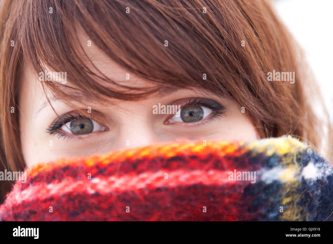 Beautiful eye closeup Stock Photo - Alamy