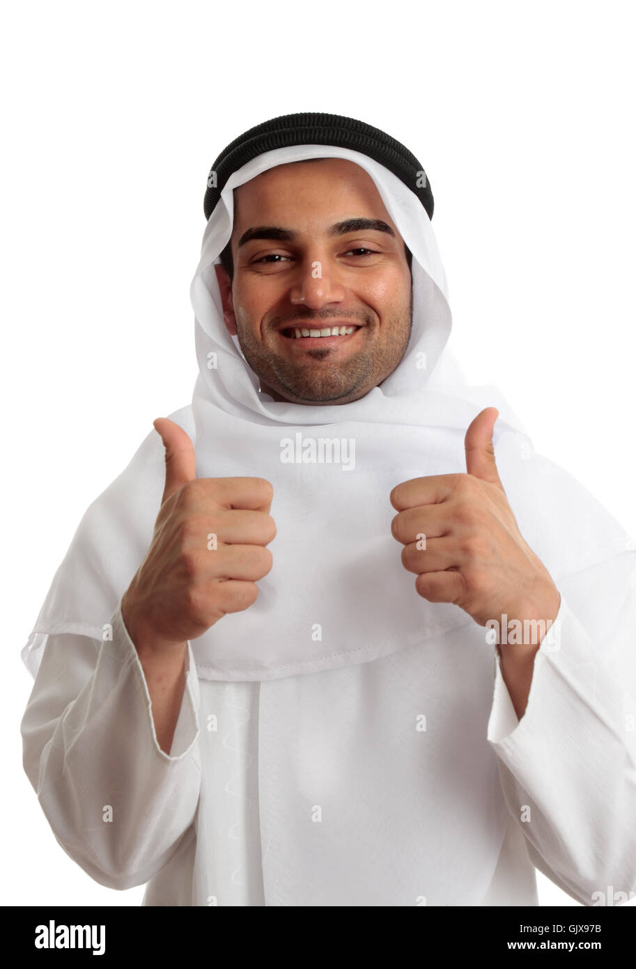 Arab man thumbs up success Stock Photo - Alamy Arab man thumbs up success Stock Photo - Alamy