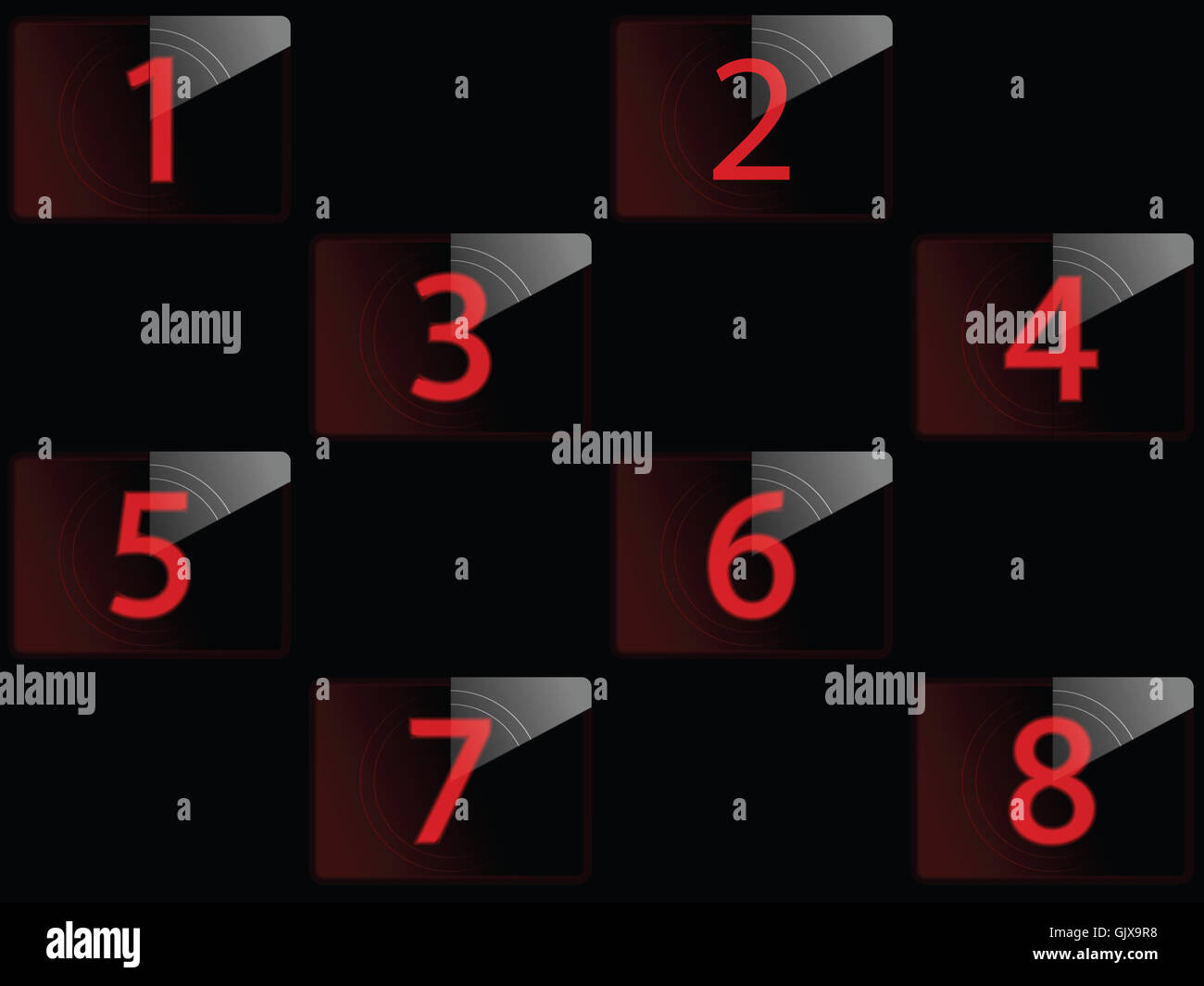 Old movie countdown screen hi-res stock photography and images - Alamy