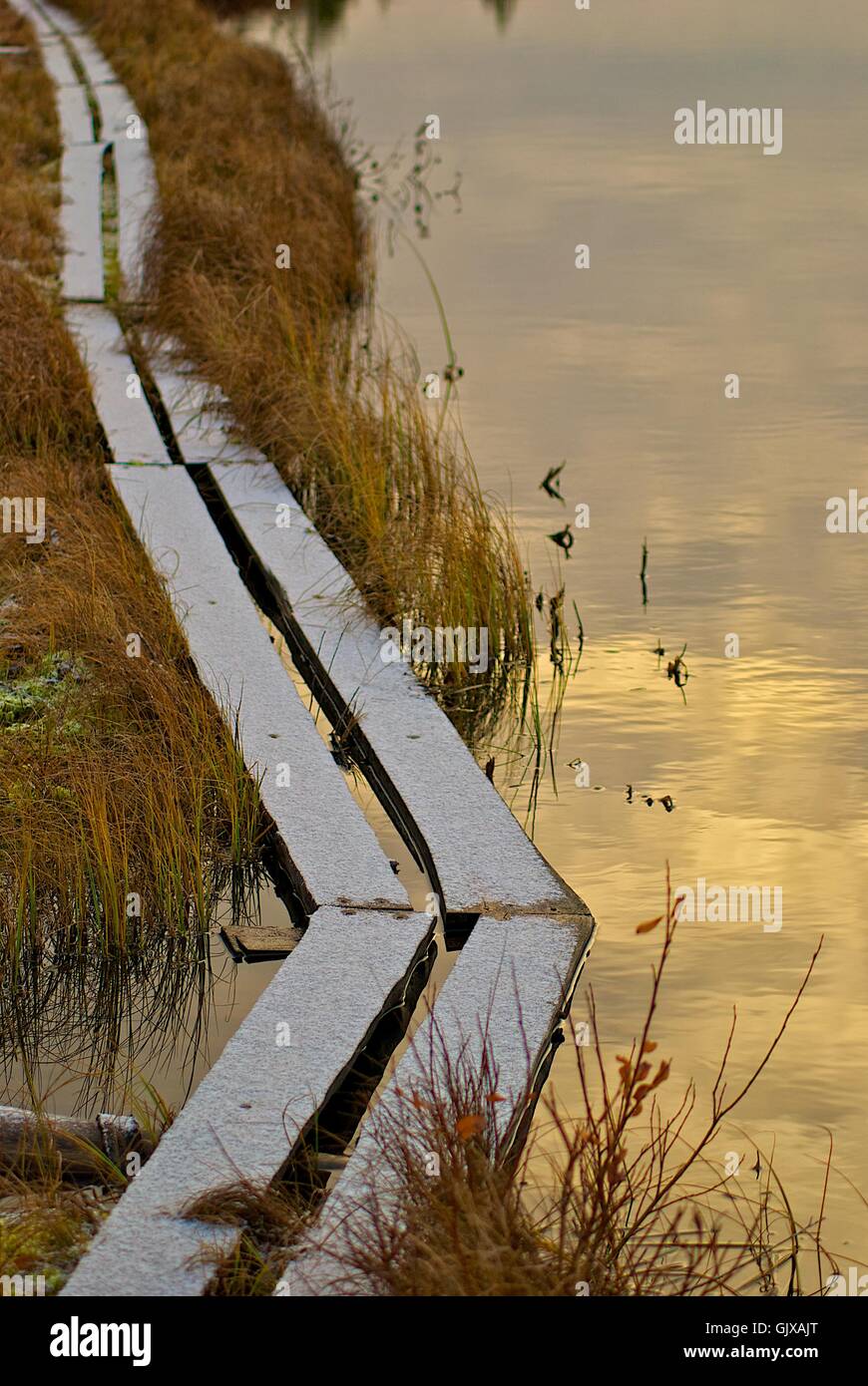 Path Through Water Stock Photo - Alamy