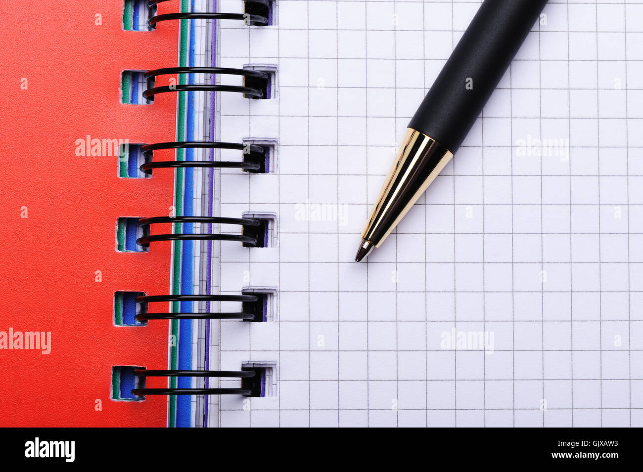 Notebook and pen Stock Photo - Alamy