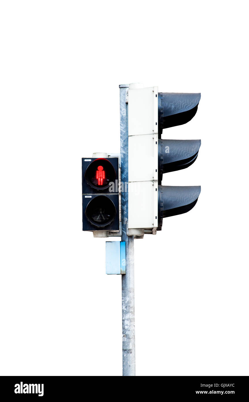 Red color on the traffic light Stock Photo - Alamy