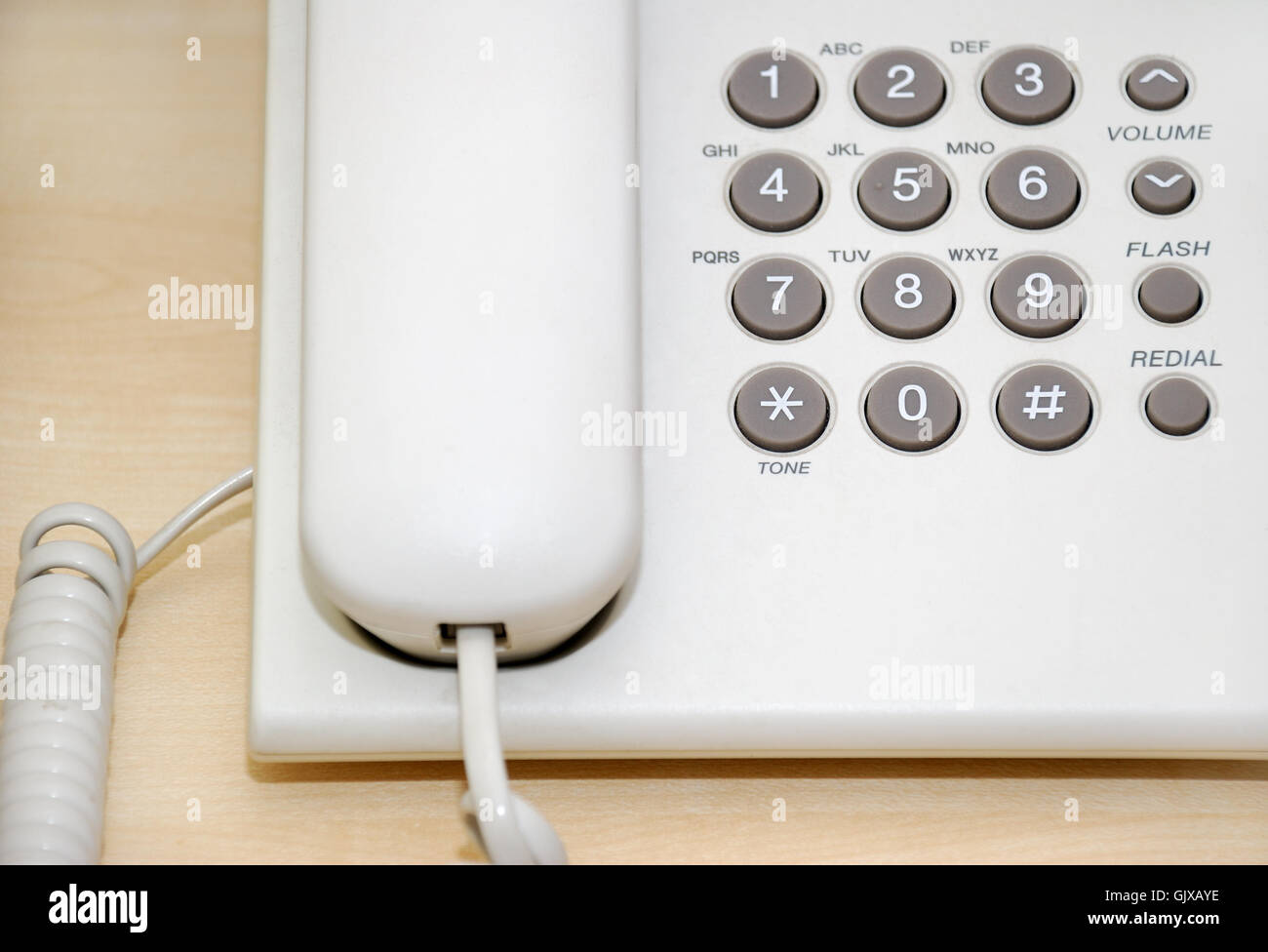 White telephone phone keypad hi-res stock photography and images - Alamy