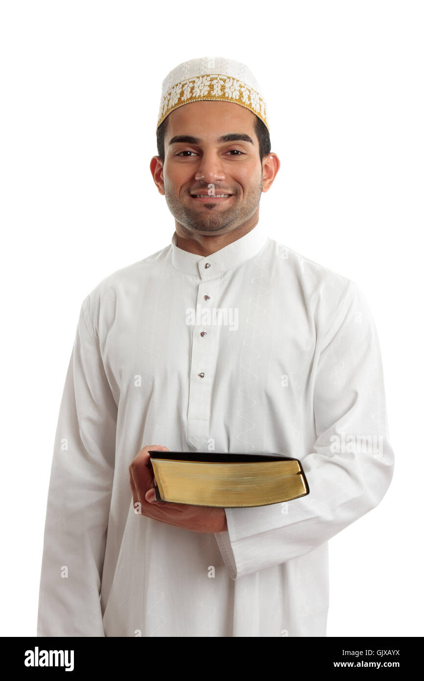 Man holding a book and smiling Stock Photo - Alamy