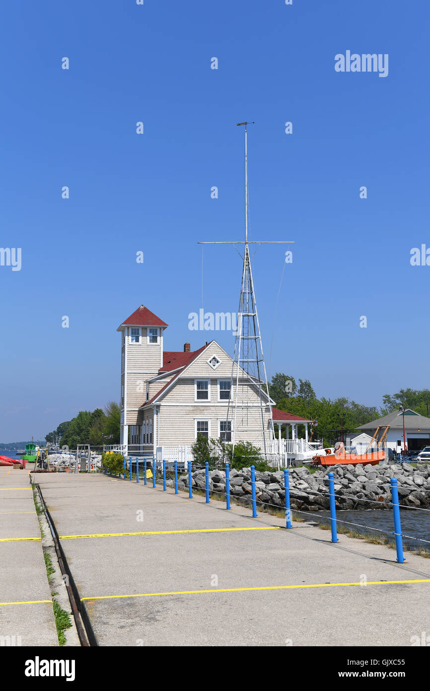 View of Muskegon from pier during daytime Stock Photo - Alamy