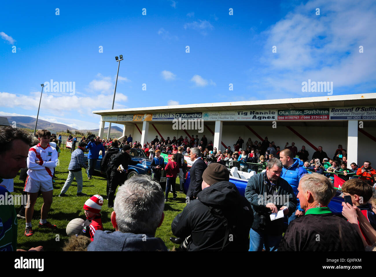 Chris Evans and Matt LeBlanc on the film set of 'Top Gear' at Dingle ...