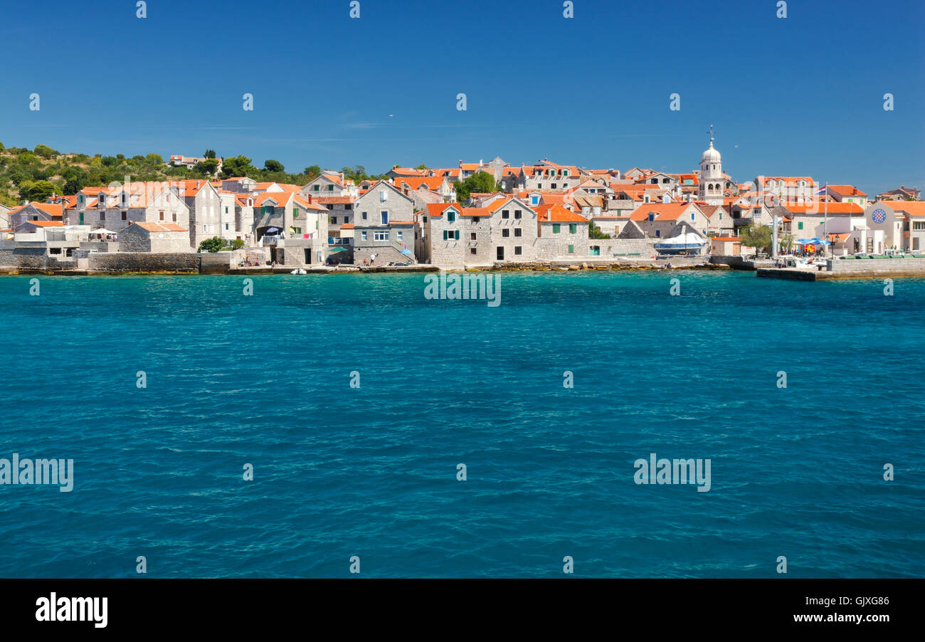Prvic Sepurine island near Vodice town in Croatia Stock Photo - Alamy