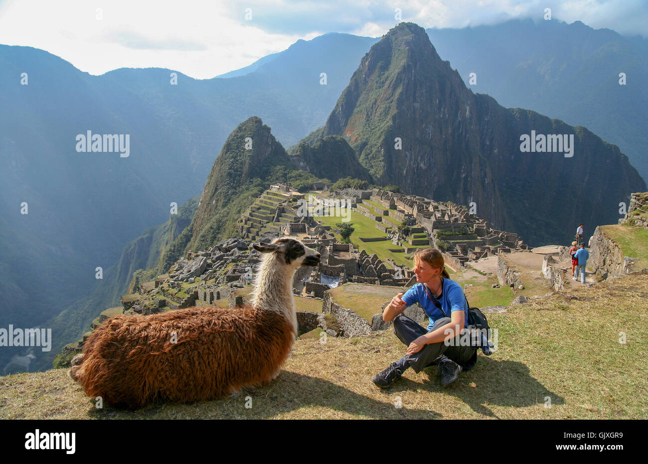 Machu picchu people hi-res stock photography and images - Alamy