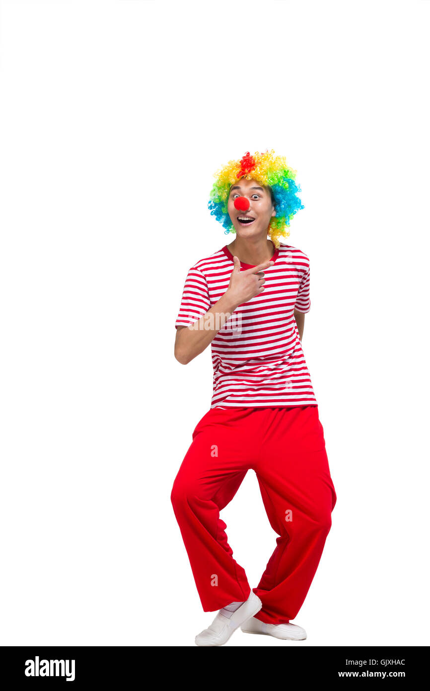 Fashion studio shot Clown Stock Photo - Alamy