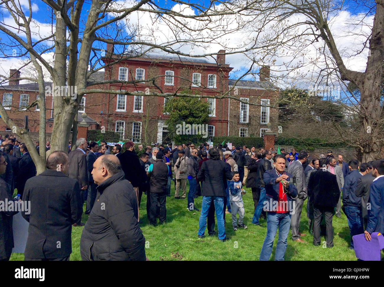The quiet lanes of leafy Ham village near Richmond Upon Thames was ...
