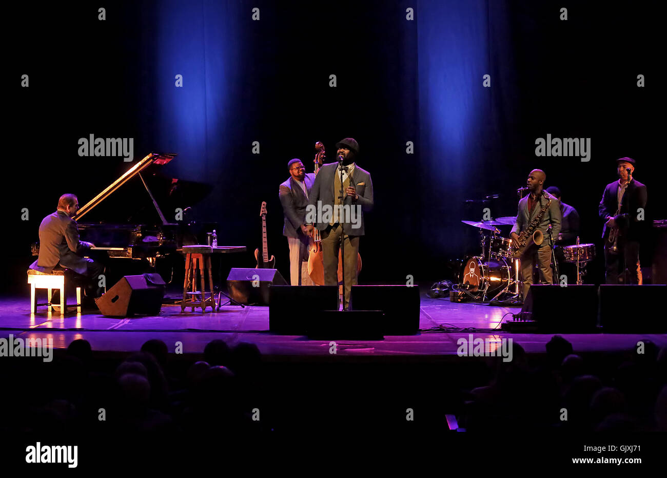 Gregory Porter performing at Liverpool Philharmonic Hall Featuring ...