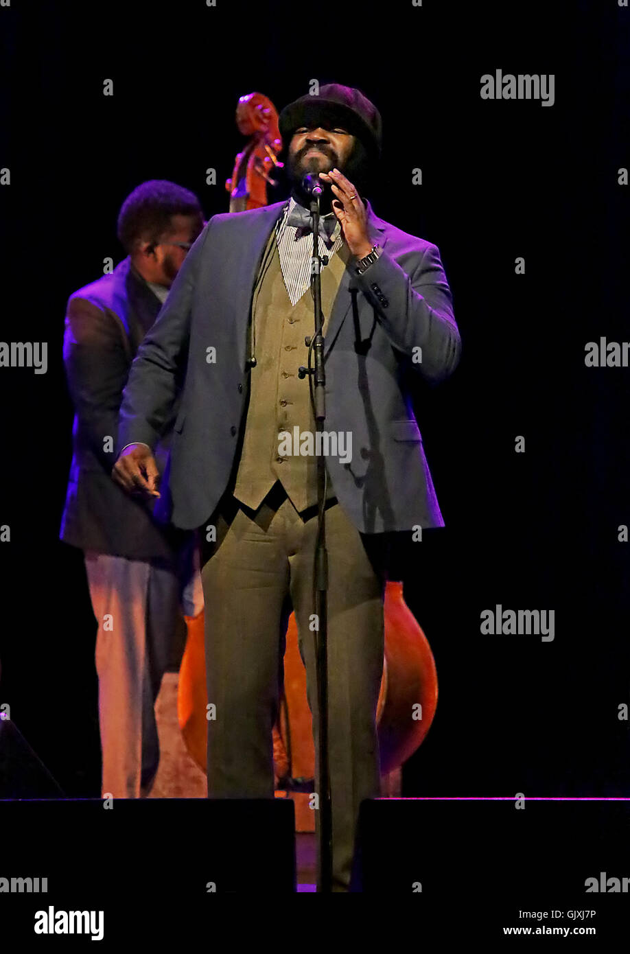 Gregory Porter performing at Liverpool Philharmonic Hall Featuring ...