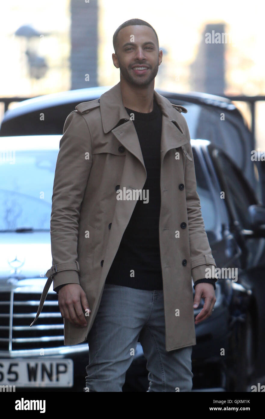 Marvin Humes outside ITV Studios Featuring: Marvin Humes Where: London ...