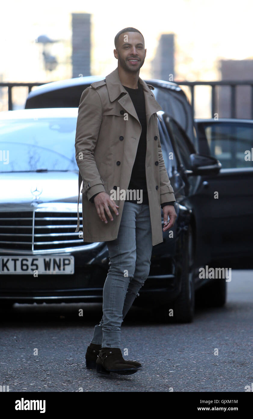 Marvin Humes outside ITV Studios Featuring: Marvin Humes Where: London ...
