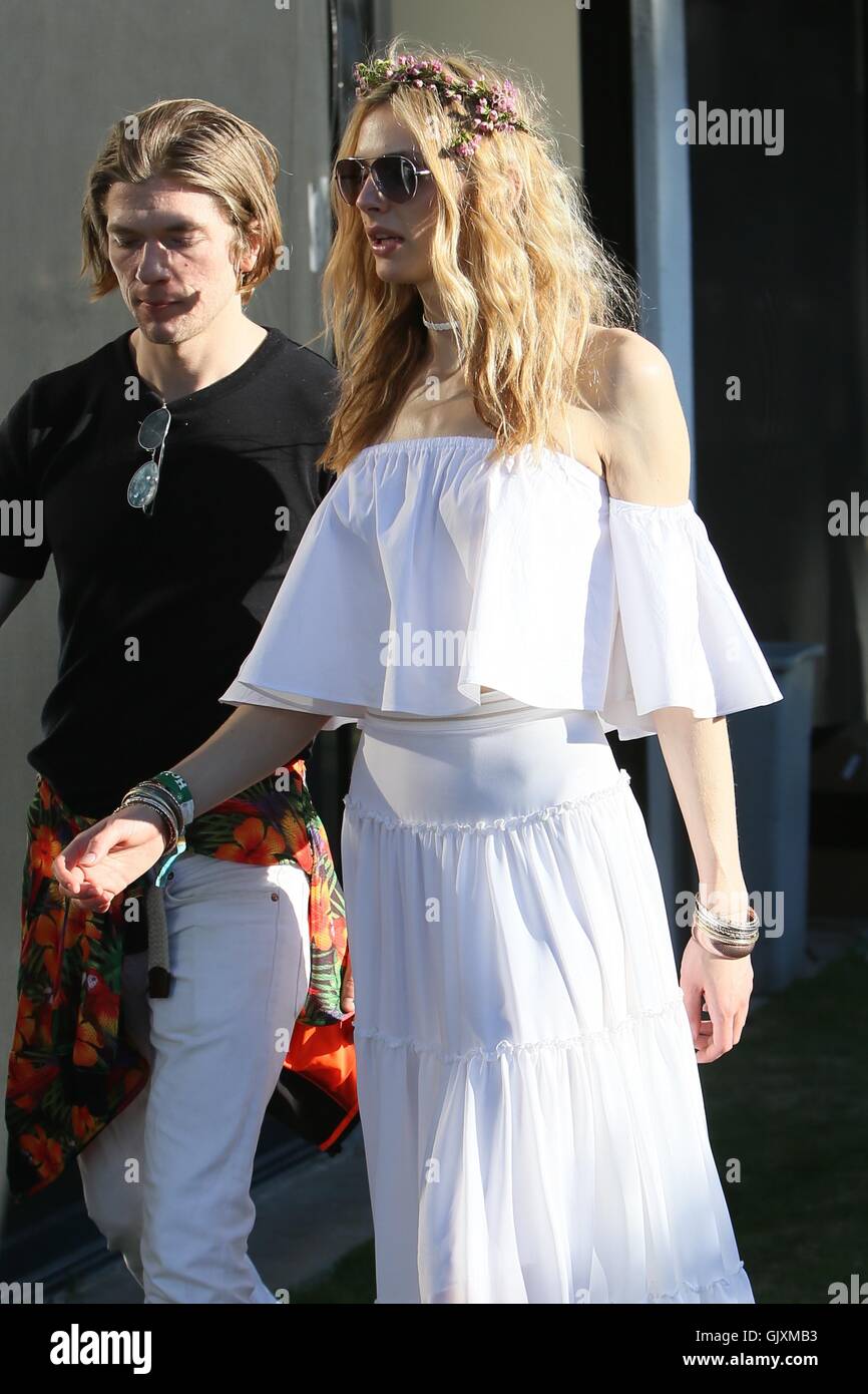 Andrea Pejic seen attending the Paradise House Interview magazine party ...